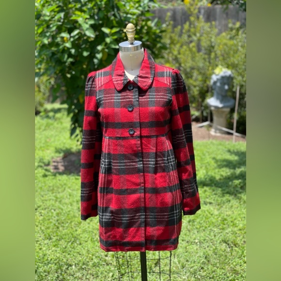 BB Dakota | Jackets & Coats | Bb Dakota Plaid Wool Coat | Poshmark